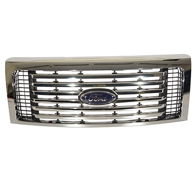 2009-2013 Ford F-150 Grille Insert - Xlt 6-Bar Chrome Billet AL3Z-8200 ...