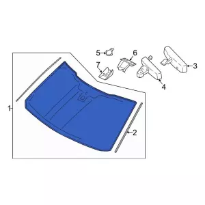 LC3Z-2503100-E - Windshield 2020-2022 Ford | Ford Parts Direct