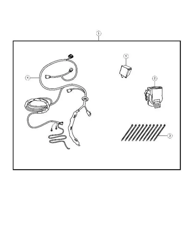 56047684AC - Trailer Tow Harness Connector - 2007-2012 Mopar | Mopar ...