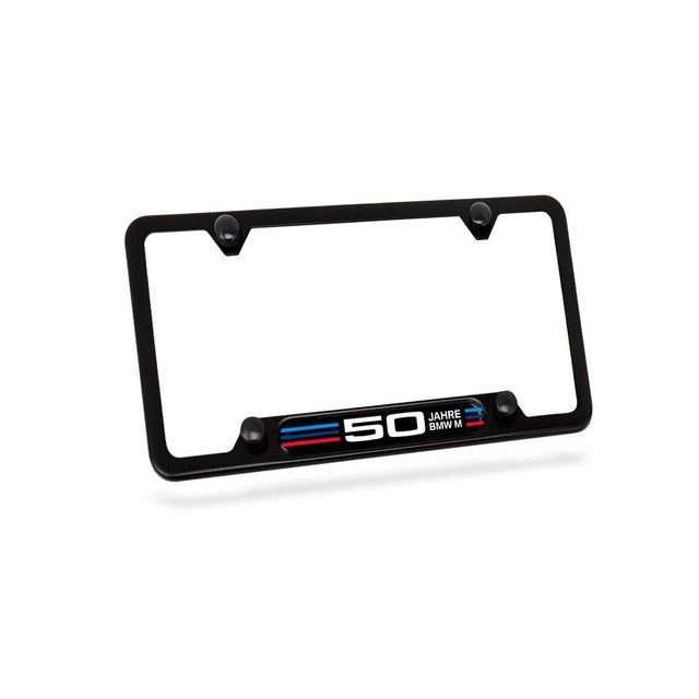 Genuine BMW 82-11-5-A75-DA6 | 50 Years M License Plate Frame | FREE ...