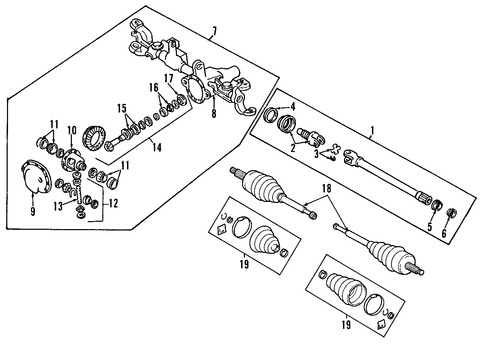 FRONT AXLE for 1999 Jeep Grand Cherokee Parts | Wermopar