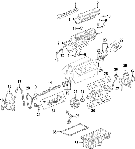 ENGINE for 2006 Pontiac GTO | GMPartsOutlet.net