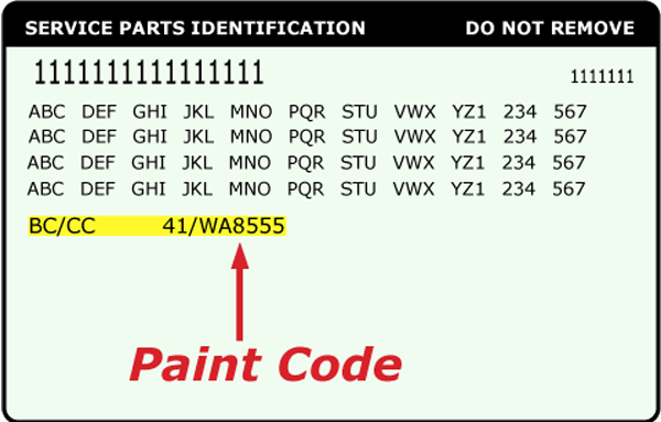 Lexus SC 2002 2010 Paint Code Guide Toyota Parts Center
