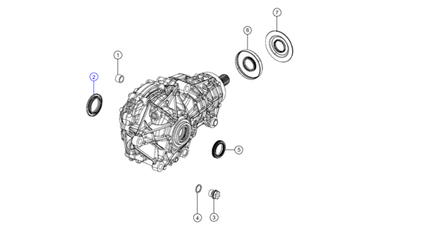 68364116AA - PASSENGER FRONT AXLE SEAL - | Alfa Romeo Fiat Parts USA