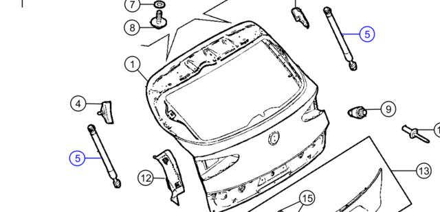68466412AA - LIFT GATE PROP - | Alfa Romeo Fiat Parts USA