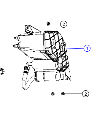 68301013AA - VAPOR CANISTER - | Alfa Romeo Fiat Parts USA