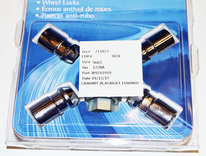 GM 85640458 Wheel Locks, Chrome | Genuine GM & AC Delco OEM Parts ...