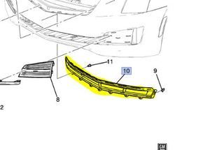 22879645 - Lower Grille - 2015-2019 Cadillac ATS | Findlay Part