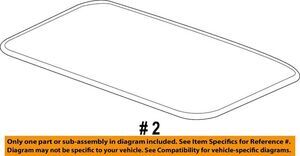 22815954 - Sunroof Glass Seal - 2007-2020 GM | Findlay Auto Parts