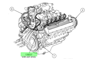 4C3Z-12B637-AA - 4c3z-12b637-aa Ford Excursion engine wiring harness ...