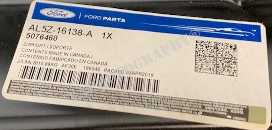 AL5Z-16138-A - al5z-16138-a 2009 2010 2011 Ford Ranger Radiator Support ...