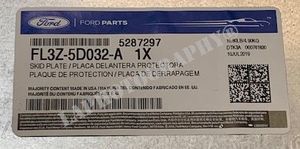 FL3Z-5D032-E - Splash Shield - 2015-2025 Ford F-150 | Lasco Auto Parts