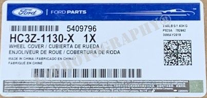 HC3Z-1130-X - hc3z-1130-x 2016 2017 2018 2019 Ford Suoer Duty Cover ...