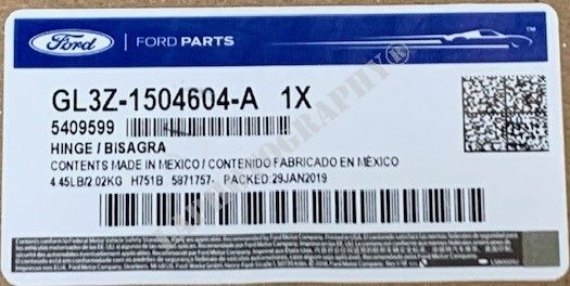 GL3Z-1504604-A - gl3z-1504604-a 2014 2015 2016 2017 2018 2019 Ford ...