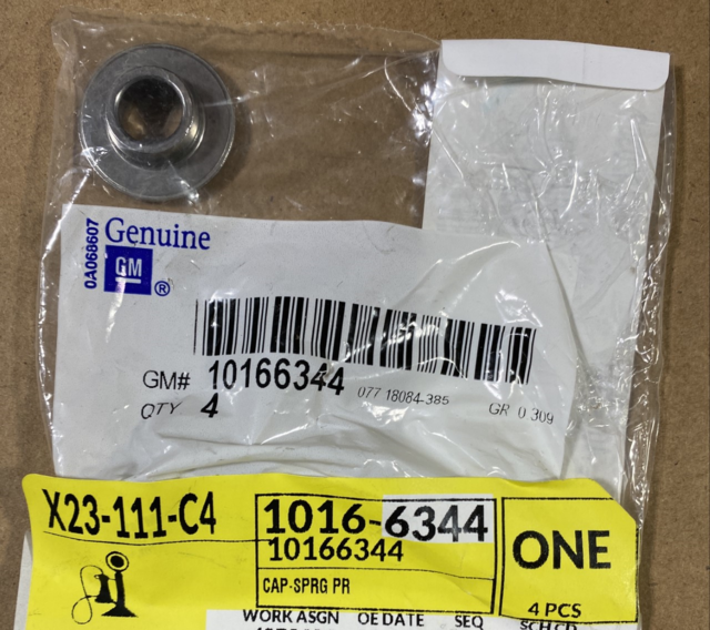 10166344 - Valve Spring Cap 1993-2023 GM | GM Wholesale Direct