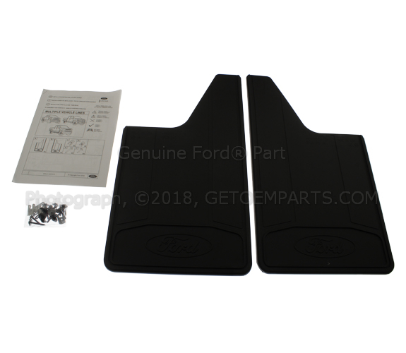 2014-2024 Ford Splash Guards, Heavy Duty, Black CL3Z-16A550-U ...