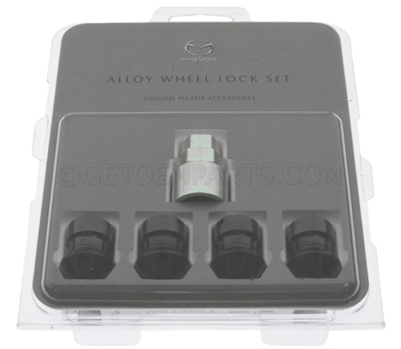 2015-2025 Mazda Alloy Wheels Locks - Black 2-Hex C9N2-V9-740A ...