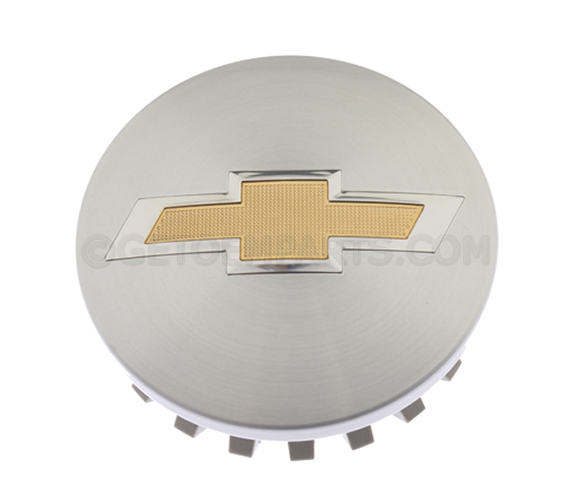 2015-2019 Chevrolet Wheel Center Cap, Brushed Aluminum, Bowtie Logo ...