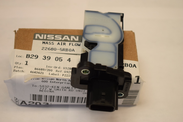 22680-5RB0A - Mass Air Flow Sensor - 2015-2020 Nissan | World OEM Parts ...
