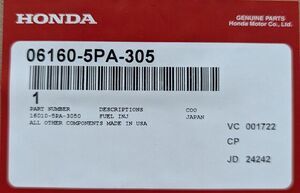 06160-5PA-305 - Injector Kit Fuel | All Discount Parts Store