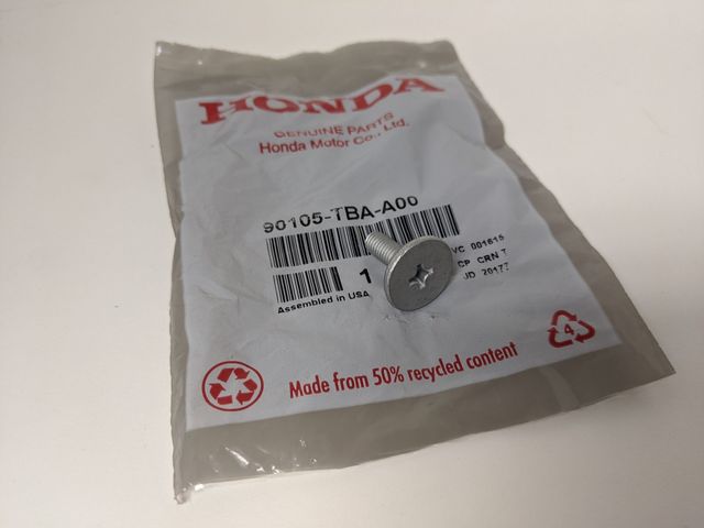 90105-TBA-A00 - Front Shield Bolt - 2016-2024 Honda | All Discount ...