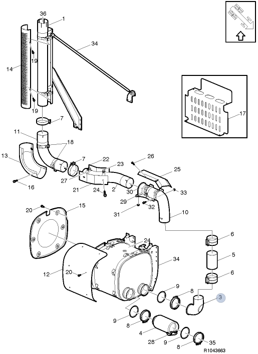 VOLVO 21660573 - EXHAUST PIPE 21660573 | Truck Part Center