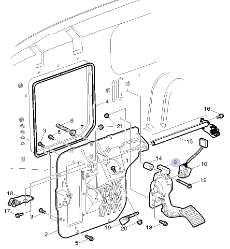 VOLVO 23890980 - ACCELERATOR PEDAL 23890980 | Truck Part Center
