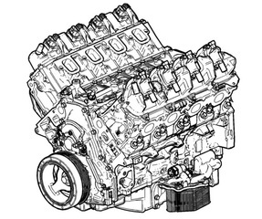 2014-2019 Chevrolet Corvette 6.2L 8-Cylinder Engine Assembly 19329973 ...