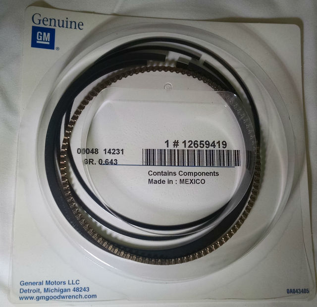 2015 GM Ring Kit-Pstn 12665165 | GM Parts Center