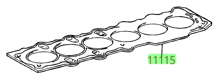 Genuine Toyota Engine Cylinder Head Gasket part# 11115-46052 for 1993 ...