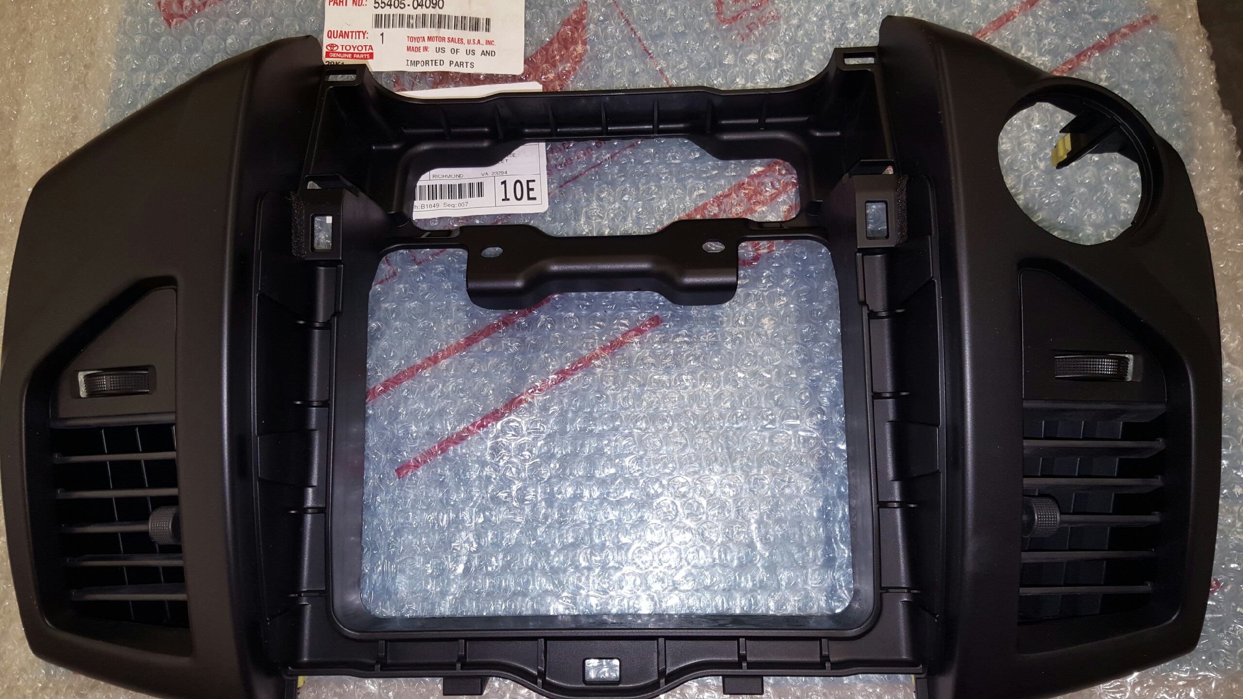 Genuine Toyota Panel Sub Assembly Inst part# 55405-04090 for Ourisman ...