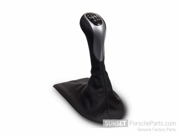 2003-2005 Porsche 911 Gear Shift knob, 6-speed, in Black/Sport Silver ...