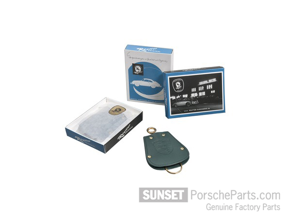 Key pouch for Porsche 356 in green leather PCG-044-200-00-6JD | Sunset ...