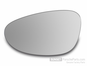 1997-2005 Porsche Left mirror glass, flat, for electrically adjustable ...