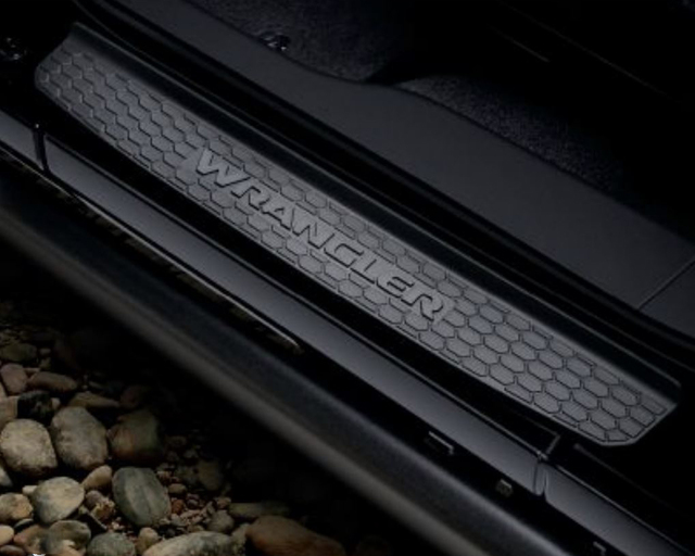 Black Door Sill Guards for Jeep Wrangler JL 2-Door 82215393 | MOPAR ...