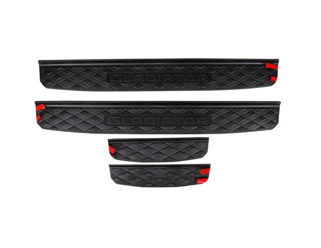 Black Door Sill Guards for Jeep Gladiator