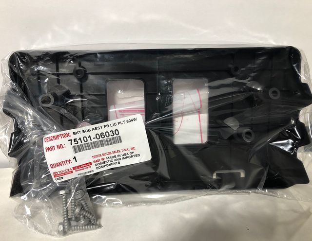 75101-06030 - License Bracket - 2015-2017 Toyota Camry | OEM Parts Quick