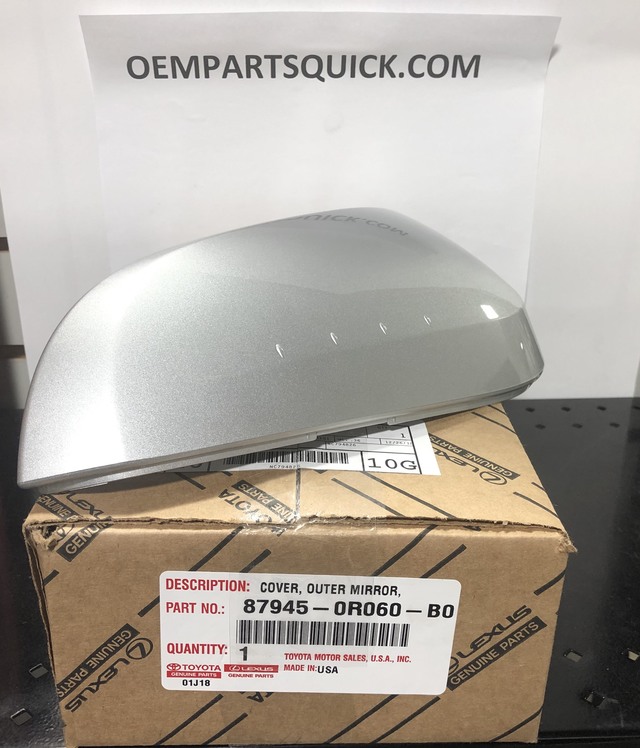 87945-0R907 - Door Mirror Cover Left, Front Left - 2013-2015 Toyota ...