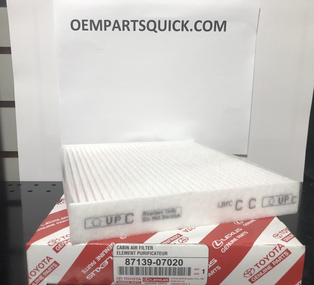 8713907020 - 2012-2020 Toyota Front Cabin Element Air Filter Refiner ...
