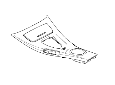 Genuine BMW 51-16-7-903-966 | Cover Center Console, Front - w/out ...