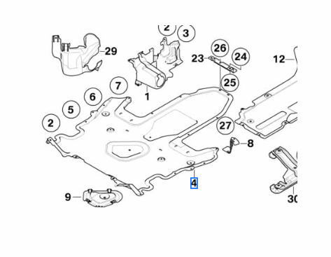 Genuine BMW 51-75-7-154-143 | Underfloor Coating Center | FREE Shipping ...
