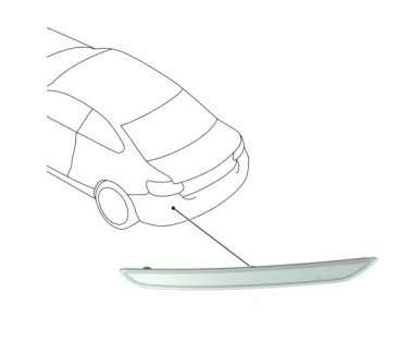 Genuine BMW 63-14-7-853-470 | Reflector, Rear Right | FREE Shipping on ...