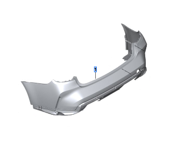 Genuine BMW 51-12-8-086-592 | Rear Bumper Trim Panel (PDC) | FREE ...