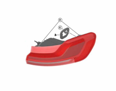 Genuine BMW 63-21-7-409-398 | Rear tail light on quarter panel - Right ...