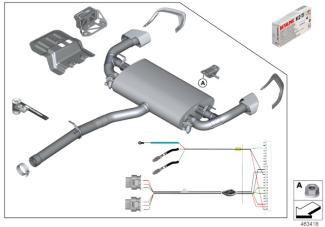 Genuine BMW 18-30-2-359-003 | F26 X4 35iX M Performance Exhaust | FREE ...