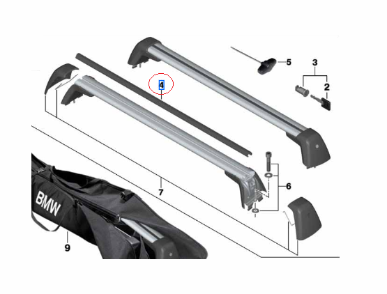 Genuine BMW 82-79-2-458-589 | Cover Strip Set | FREE Shipping on Most ...