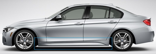 Genuine BMW PKF30MSPORTSIDES | F30/31/34 3 Series M Sport Aerodynamic ...
