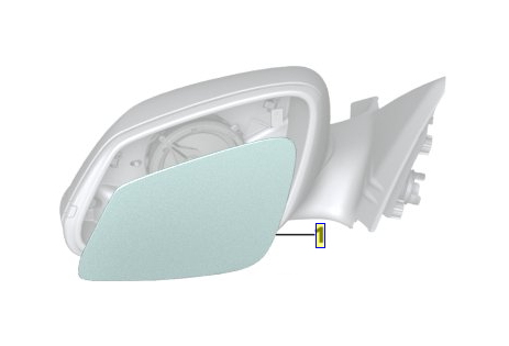 Genuine BMW 51-16-7-285-005 | Mirror Glass, Heated, Wide-Angle - Left ...