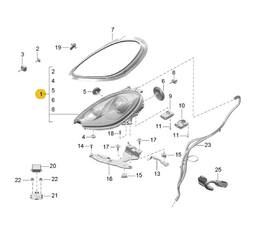 Genuine Porsche 95B-941-029-GE |Xenon Headlight Assembly - Left | FREE ...