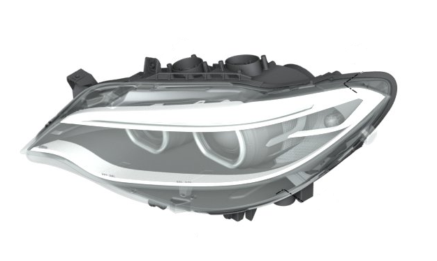 Genuine BMW 63-13-7-388-937 | Bi-Xenon Headlamp Assembly - Left | FREE ...